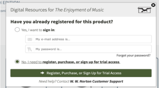 Accessing your W.W. Norton courseware with access codes – BibliU