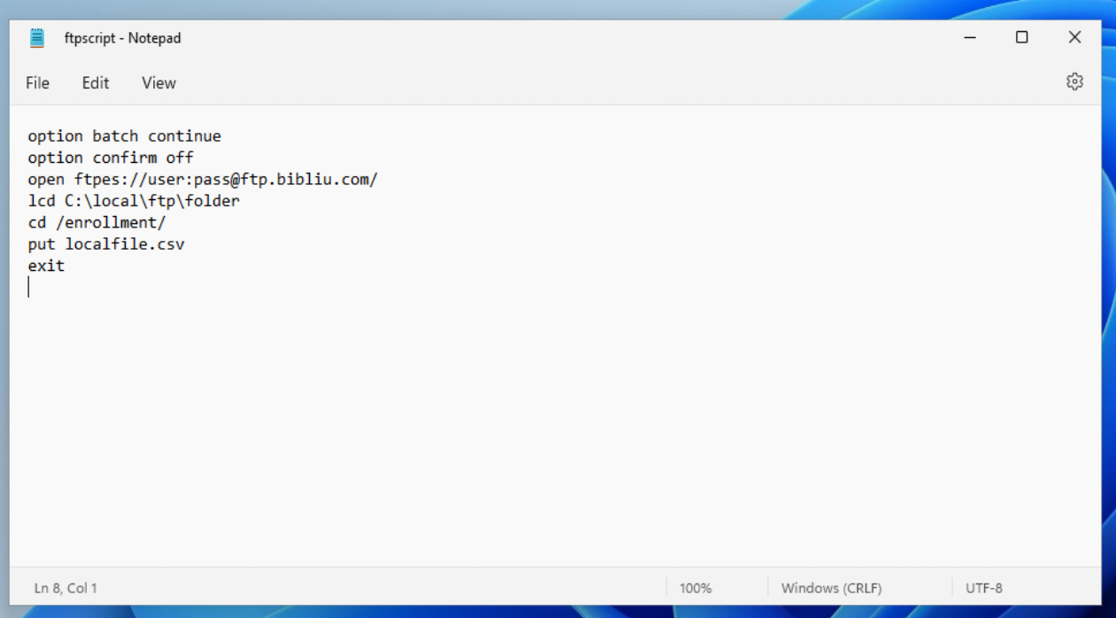 How To Automate File Transfer Windows with WinSCP Via FTPS BibliU