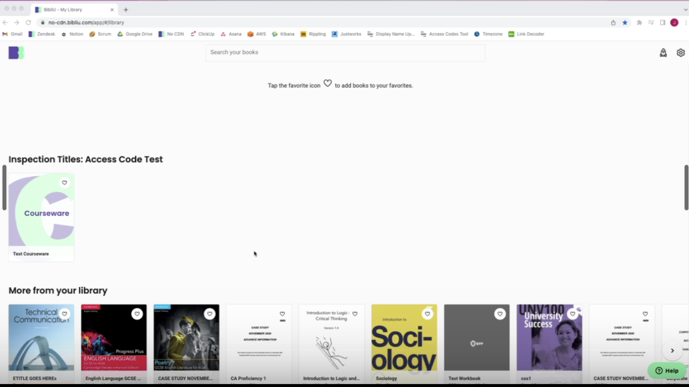 Accessing Courseware Through BibliU – BibliU